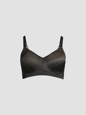 Wacoal Back Appeal Wirefree Jacquard Lace Bra - Black