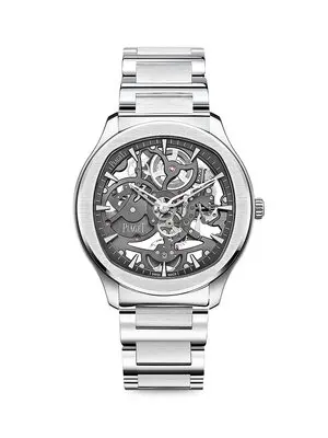 PIAGET Polo Stainless Steel Skeleton Watch Grey