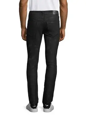 PURPLE BRAND Stretch Destroyed Slim-fit Jeans