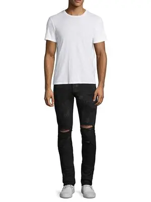 PURPLE BRAND Stretch Destroyed Slim-fit Jeans