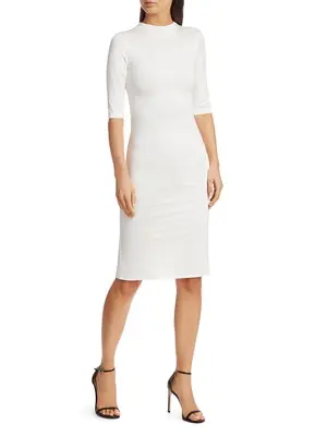 Alice + Olivia Delora Knit Bodycon Dress - Black