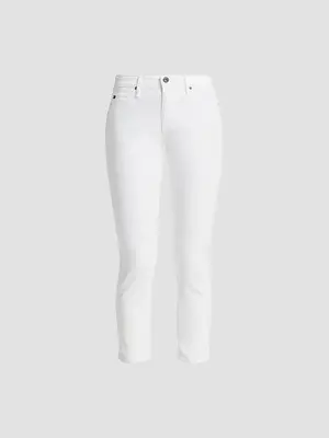 Ag Prima Sateen Mid-rise Crop Cigarette Pants