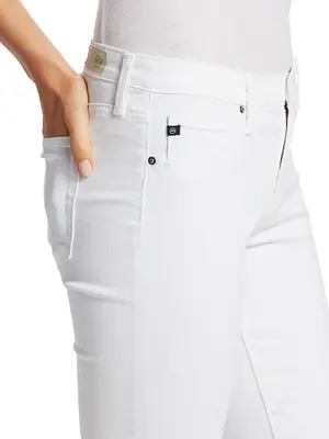 Ag Prima Sateen Mid-rise Crop Cigarette Pants