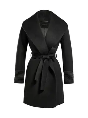 Sentaler Shawl-collar Wrap Coat