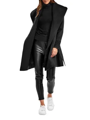 Sentaler Shawl-collar Wrap Coat
