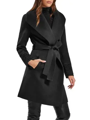 Sentaler Shawl-collar Wrap Coat
