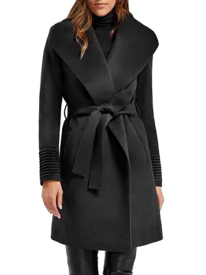Sentaler Shawl-collar Wrap Coat