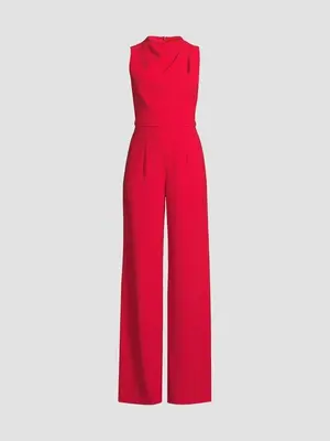 Black Halo Corinne Sleeveless Flared-leg Jumpsuit - Wildfire