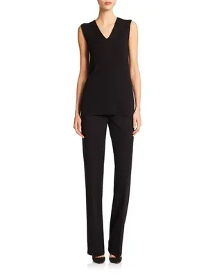 Akris Carole Double-face Wool Pants