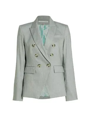 Veronica Beard Miller Dickey Jacket Seaglass