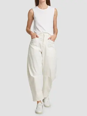 NILI LOTAN Cotton Muscle Tank