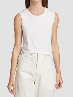 NILI LOTAN Cotton Muscle Tank