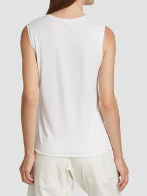NILI LOTAN Cotton Muscle Tank