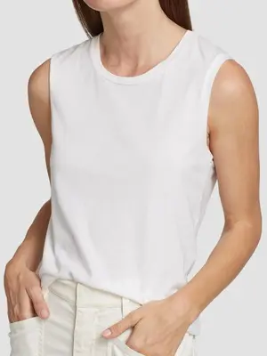 NILI LOTAN Cotton Muscle Tank