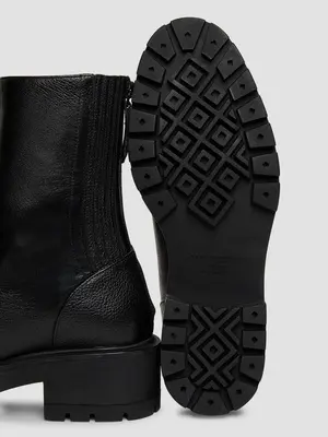 AQUAZZURA Saint Honore Leather Combat Booties
