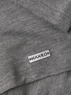 Hanro Casuals Long-sleeve V-neck T-shirt - Stone Melange