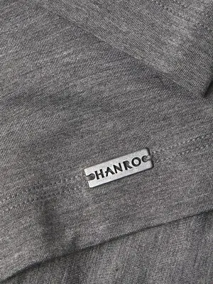Hanro Casuals Long-sleeve V-neck T-shirt - Stone Melange