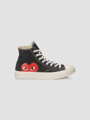 Play Comme Des Garcon Cdg Play X Converse Chuck Taylor All Star High-top Sneakers - Black