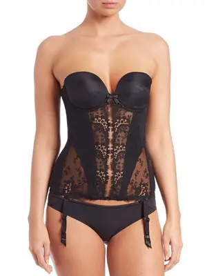 Simone Perele Floral Lace Bustier