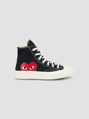 Play Comme Des Garcon Cdg Play X Converse 's Chuck Taylor All Star Peek-a-boo High-top Sneakers - Black