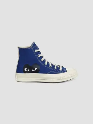 Play Comme Des Garcon Cdg Play X Converse 's Chuck Taylor All Star Peek-a-boo High-top Sneakers - Blue
