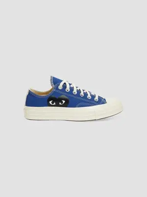 Play Comme Des Garcon Cdg Play X Converse 's Chuck Taylor All Star Peek-a-boo Low-top Sneakers - Blue