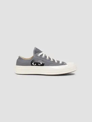 Play Comme Des Garcon Cdg Play X Converse 's Chuck Taylor All Star Peek-a-boo Low-top Sneakers - Grey