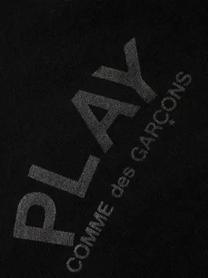 Play Comme Des Garcon Two Hearts Print Graphic Tee