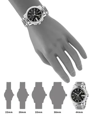 Gucci 44mm G-chrono Stainless Steel Bracelet Watch