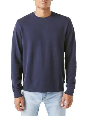 FRAME Duo Fold Crewneck Sweatshirt Navy