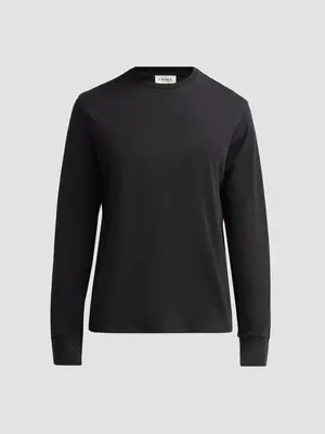 FRAME Duo Fold Crewneck Sweatshirt - Noir