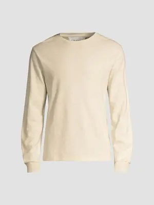 FRAME Duo Fold Crewneck Sweatshirt - Oatmeal