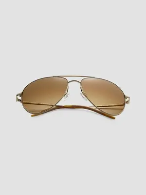 Oliver Spencer Benedict 59mm Chrome Aviator Sunglasses