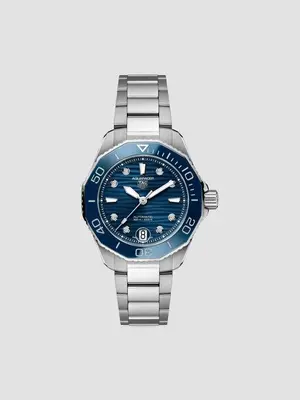 Tag Heuer Aquaracer Professional 300 Stainless Steel & Diamond Bracelet Watch - Silver