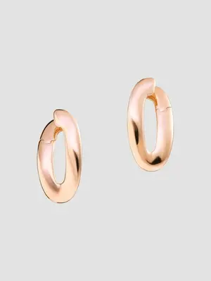 Vhernier Olimpia 18k Oval Hoop Earrings - Pink