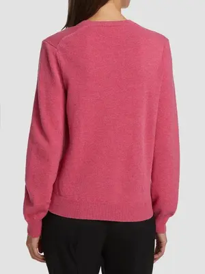 Play Comme Des Garcon Double Heart V-neck Pullover