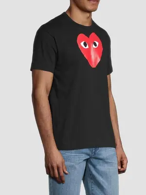 Play Comme Des Garcon Signature Logo Graphic T-shirt
