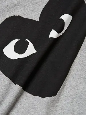 Play Comme Des Garcon Printed Cotton Tee