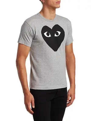 Play Comme Des Garcon Printed Cotton Tee
