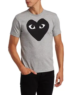 Play Comme Des Garcon Printed Cotton Tee