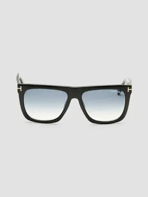 TOM FORD Morgan 57mm Soft Square Sunglasses Black