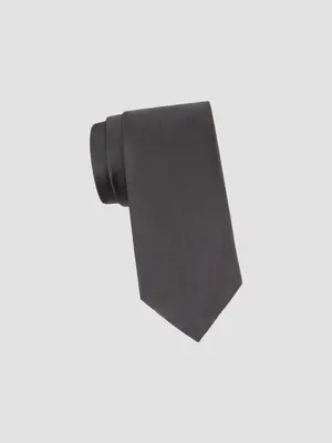 Ralph Lauren Purple Label Peau De Soie Silk Tie - Grey