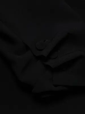 Cinq À Sept Khloe Crepe Ruched Blazer - Black