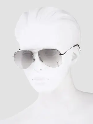 Saint Laurent Monogram 59mm Aviator Sunglasses