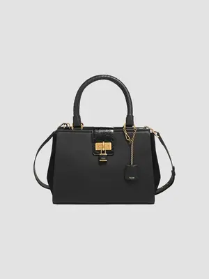 Tumi Pavia Cori Croc-embossed Tote Bag - Black