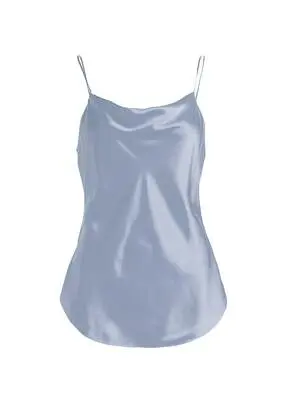 Cinq À Sept Marta Silk Cowlneck Cami Top Icicle