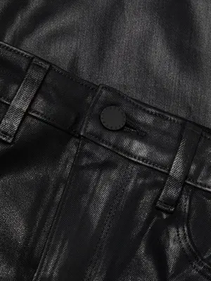 L'Agence Marty Coated Ultra High-rise Jeans - Black