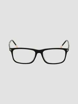 TOM FORD 57mm Rectangle Optical Glasses - Black