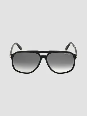 TOM FORD Raoul 62mm Aviator Sunglasses - Black