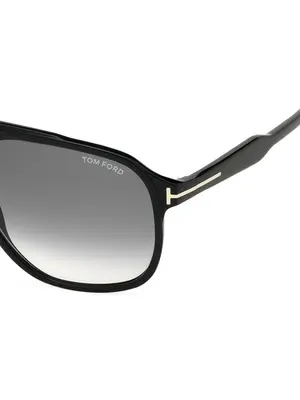 TOM FORD Raoul 62mm Aviator Sunglasses - Black